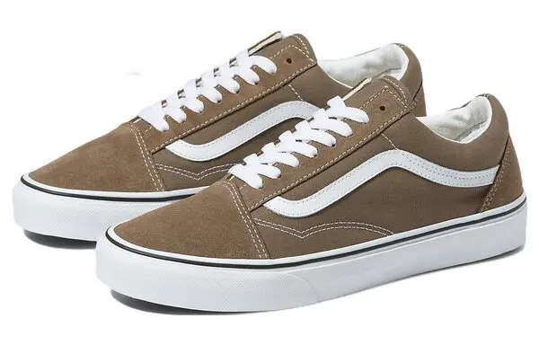 VANS Old Skool Low Top Sneakers - Brown/white