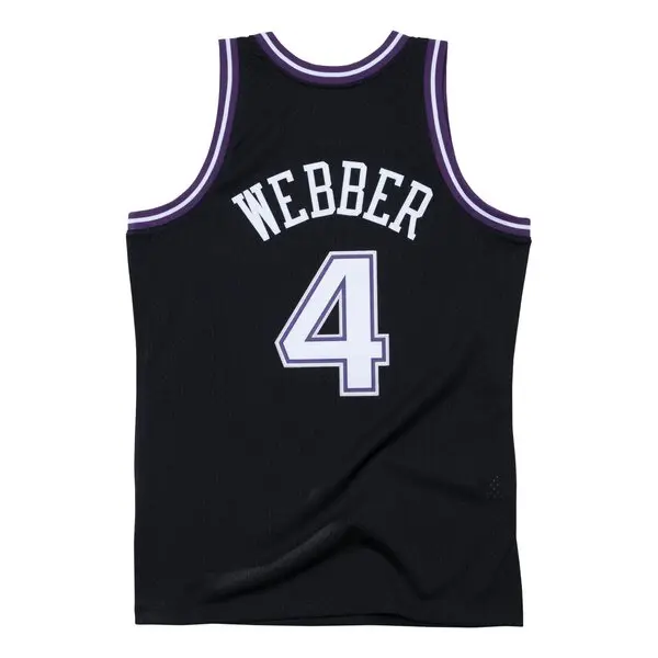 Mitchell & Ness Sacramento Kings Chris Webber 2000/01 Road Swingman Jersey - Black/multi-color