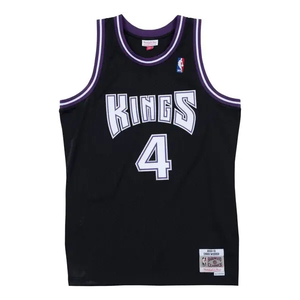 Mitchell & Ness Sacramento Kings Chris Webber 2000/01 Road Swingman Jersey - Black/multi-color