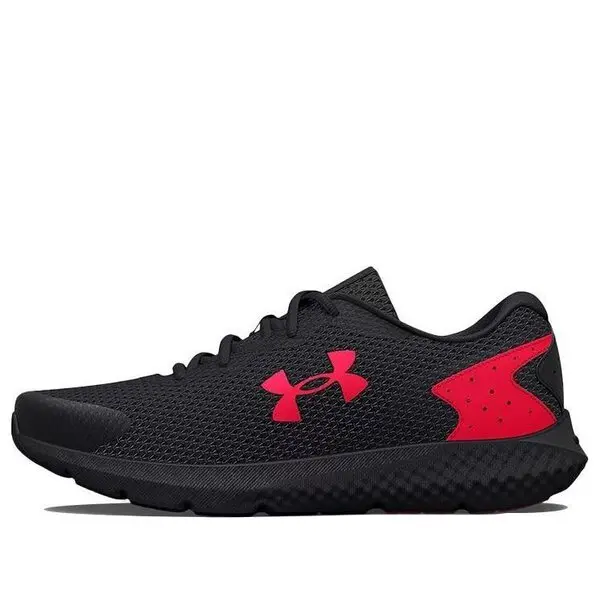 Under Armour Charged Rogue 3 Athletic Sneakers - Black/red