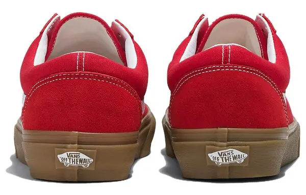 VANS Style 36 Gum Low Top Lace Up Sneakers - Red