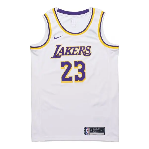 Nike Nba Los Angeles Lakers Association Swingman Jersey #23 - White/yellow
