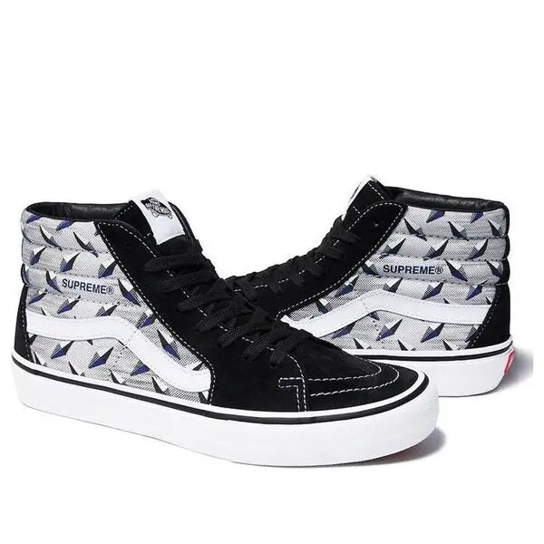 VANS Supreme X Sk8-hi Pro "diamond Plate Grey - Black