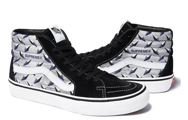 VANS Supreme X Sk8-hi Pro "diamond Plate Grey - Black