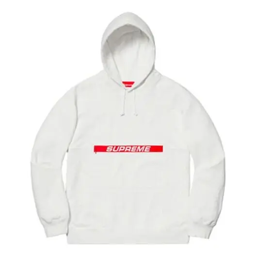 Supreme Zip Pouch Hooded Sweatshirt - White