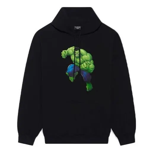 Balenciaga X Marvel Hulk Hoodie - Black