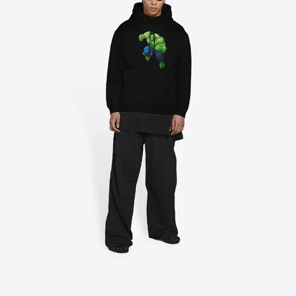 Balenciaga X Marvel Hulk Hoodie - Black