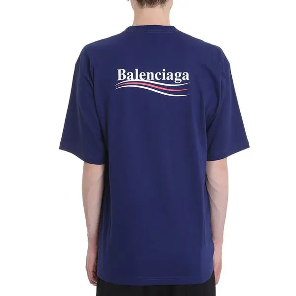 Balenciaga Political Campaign T-shirt Large Fit - Blue