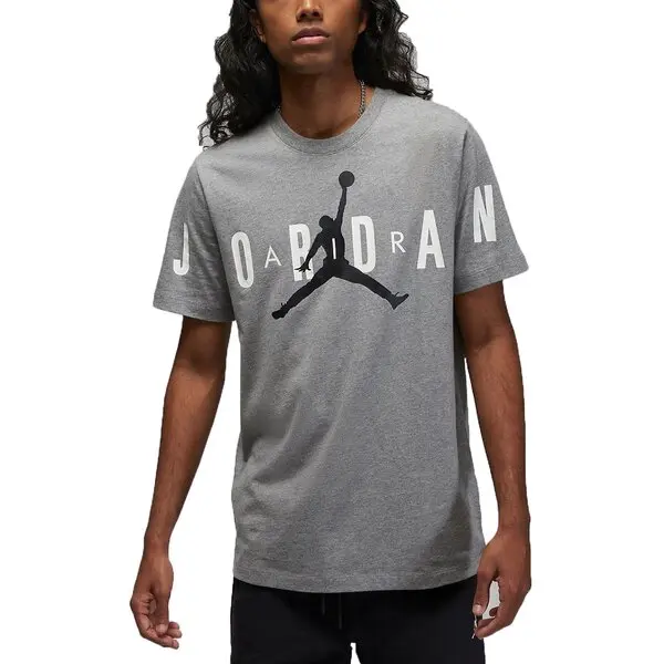 JORDAN Jumpman Logo T-shirt 'grey - Grey/white/black