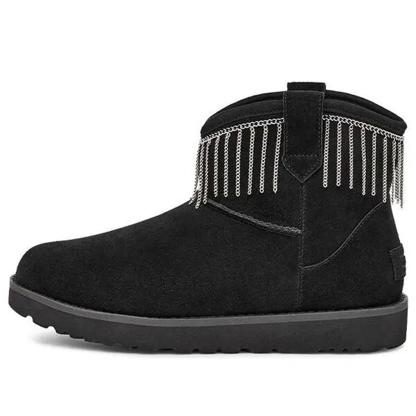 UGG Classic Mini Fringe Boots - Black