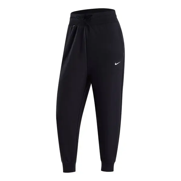 Nike High-waisted 7/8 French Terry Joggers - Black