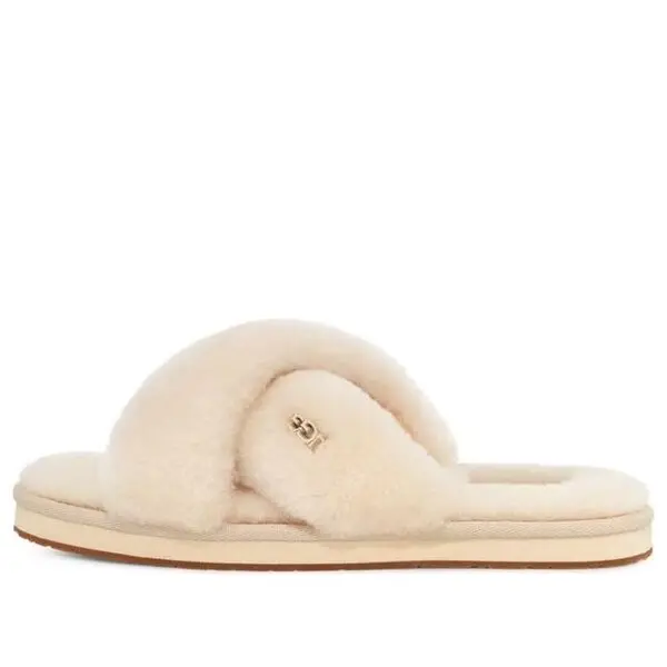 UGG Ayana 'natural Fluff' Slippers - Beige