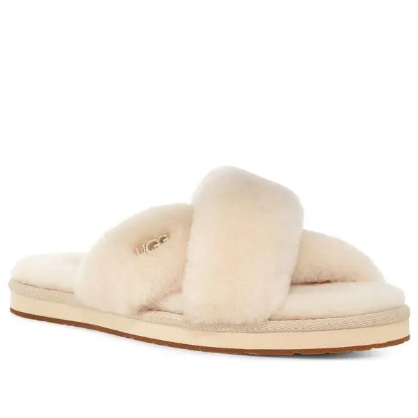 UGG Ayana 'natural Fluff' Slippers
