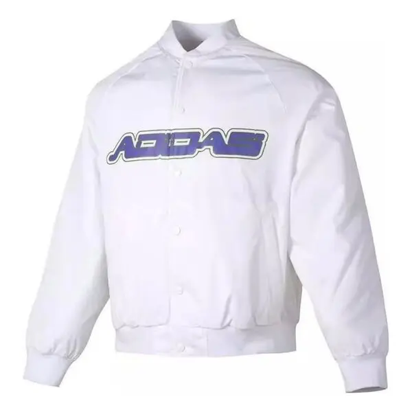 Adidas Casual Cotton Jacket - White/blue