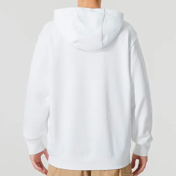 Nike Club Pullover Hoodie - White/red