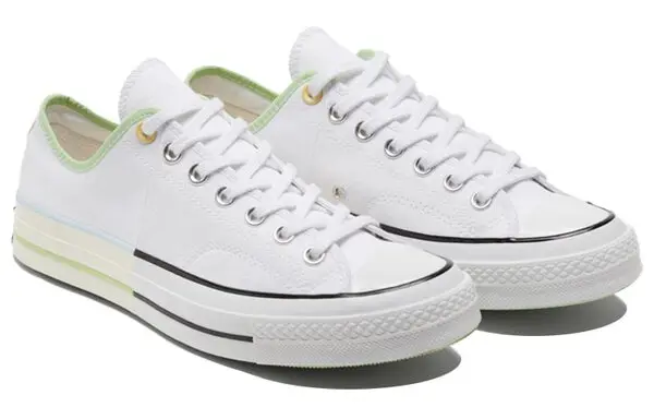 CONVERSE Chuck 70 Low Top Sneakers - White/green