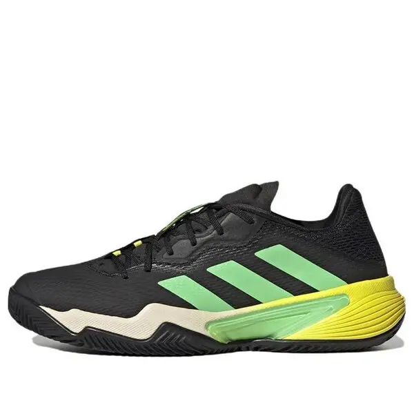 Adidas Barricade Clay Court Sneakers - Black/green
