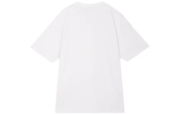 Nike Logo Embroidered Pattern Loose Round Neck Short Sleeve White - Default Color