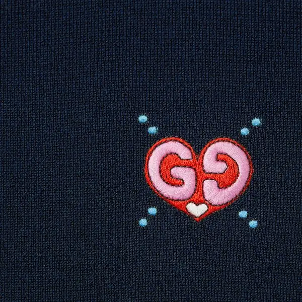 Gucci Fine Knit Sweater With Embroidery