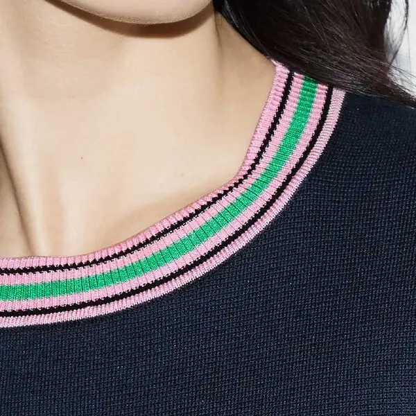 Gucci Fine Knit Sweater With Embroidery