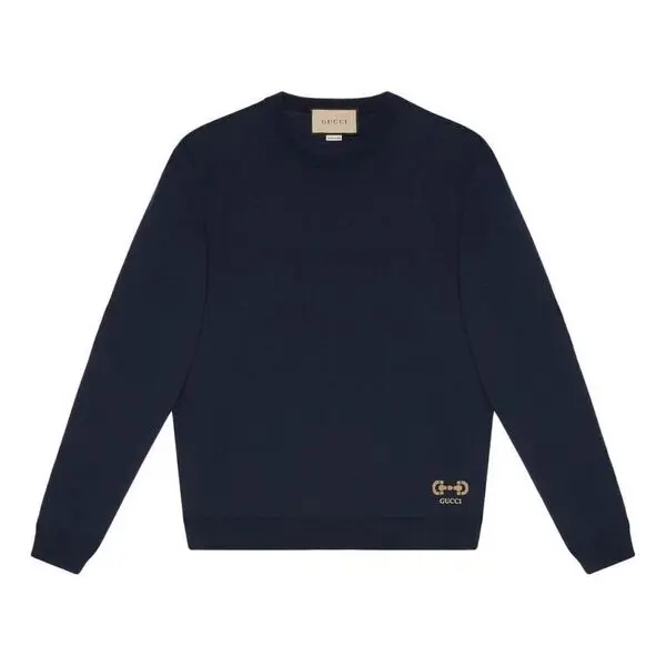 Gucci Wool Sweater With Horsebit Intarsia