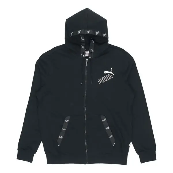 PUMA Sportswear Hooded Windbreaker - Black