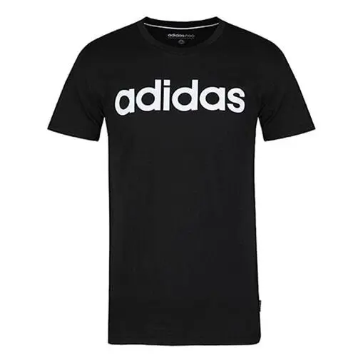 Adidas Ce Gra Logo Printing Sports Short Sleeve - Black