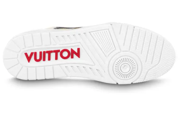 LOUIS VUITTON Trainers - Grey/white/red