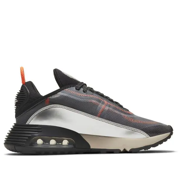 Nike 3m X Air Max 2090 Se Metallic Silver Athletic Sneakers - Black