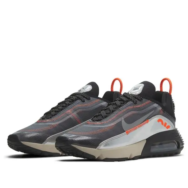 Nike 3m X Air Max 2090 Se Metallic Silver Athletic Sneakers - Black
