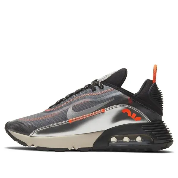 Nike 3m X Air Max 2090 Se Metallic Silver Athletic Sneakers - Black