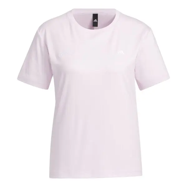 Adidas Short Sleeve Cotton Top - Pink
