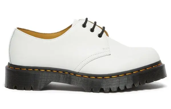 Dr. Martens 1461 Bex Smooth Leather Oxford Shoes - White/black