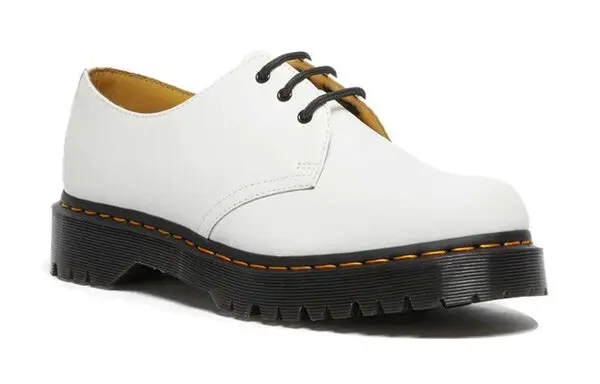 Dr. Martens 1461 Bex Smooth Leather Oxford Shoes - White/black