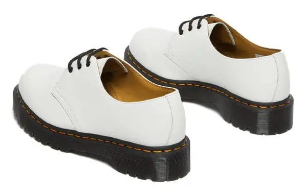 Dr. Martens 1461 Bex Smooth Leather Oxford Shoes - White/black