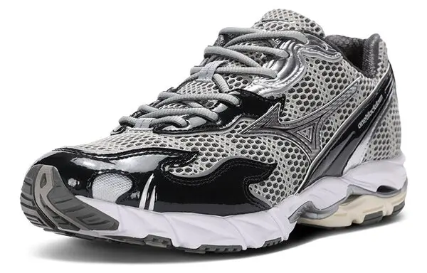 Mizuno Wave Rider "flame Wave One Block Down Onyx" Sneakers