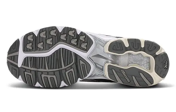 Mizuno Wave Rider "flame Wave One Block Down Onyx" Sneakers - Grey/black