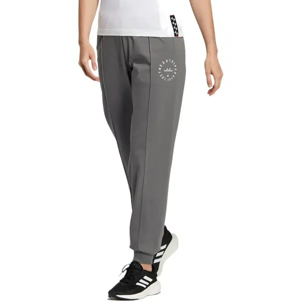 Adidas Solid Color Logo Embroidered Pants Asia Sizing