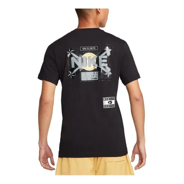 Nike Hiphop Cotton Graphic T-shirt - Black