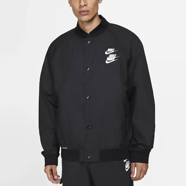 Nike Alphabet Logo Printing Woven Casual Jacket Da0648-010