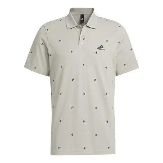 Adidas Fi Aop Polo Shirts - Beige