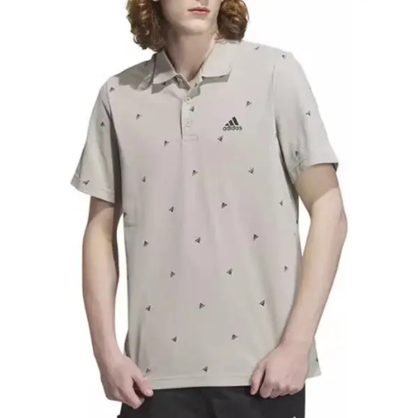 Adidas Fi Aop Polo Shirts - Beige