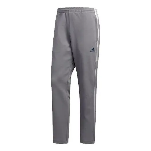 Adidas 3-stripe Collection Dobby Pant Casual Elastic Waistband Sports Long Pants Gray - Grey