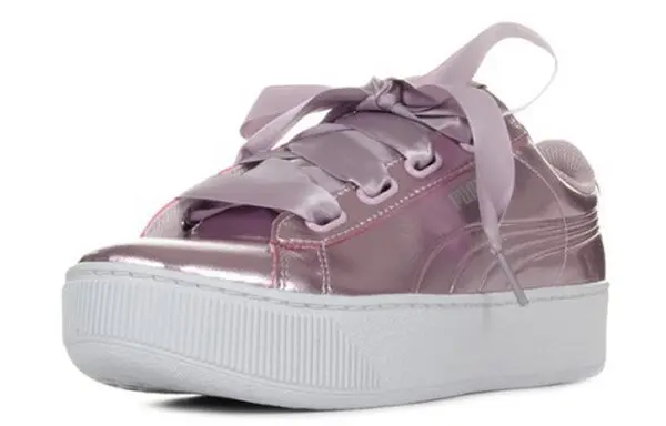 PUMA Vikky Platform Sneakers With Ribbon Fastening