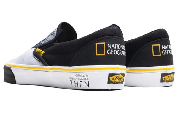 VANS X National Geographic Classic Slip-on 'then Now Glacier - Black/white
