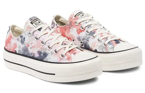 CONVERSE Chuck Taylor All Star Platform Low "washed Florals - Multi-color