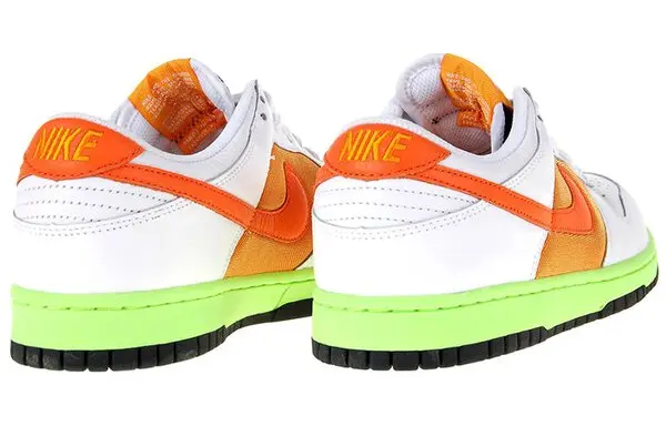 Nike Dunk Low " Orange Blaze" Sneakers - White