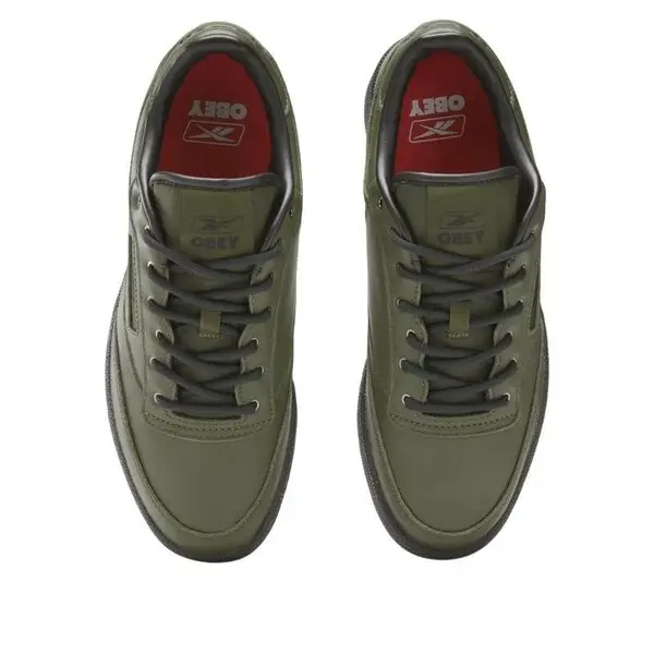 REEBOK X Obey Club C Sneakers - Green/black/red