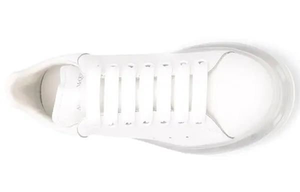 Alexander McQueen Oversized Sneaker With Clear Sole - White/clear