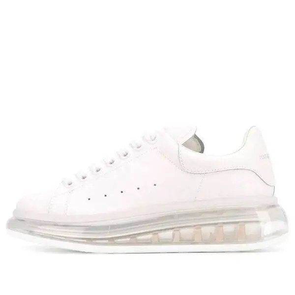Alexander McQueen Oversized Sneaker With Clear Sole - White/clear